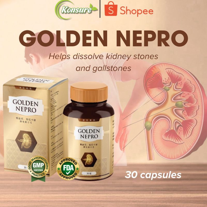 [ORIGINAL] Golden Nepro 30 Tablets for Kidney Support Gallstone Kidney ...