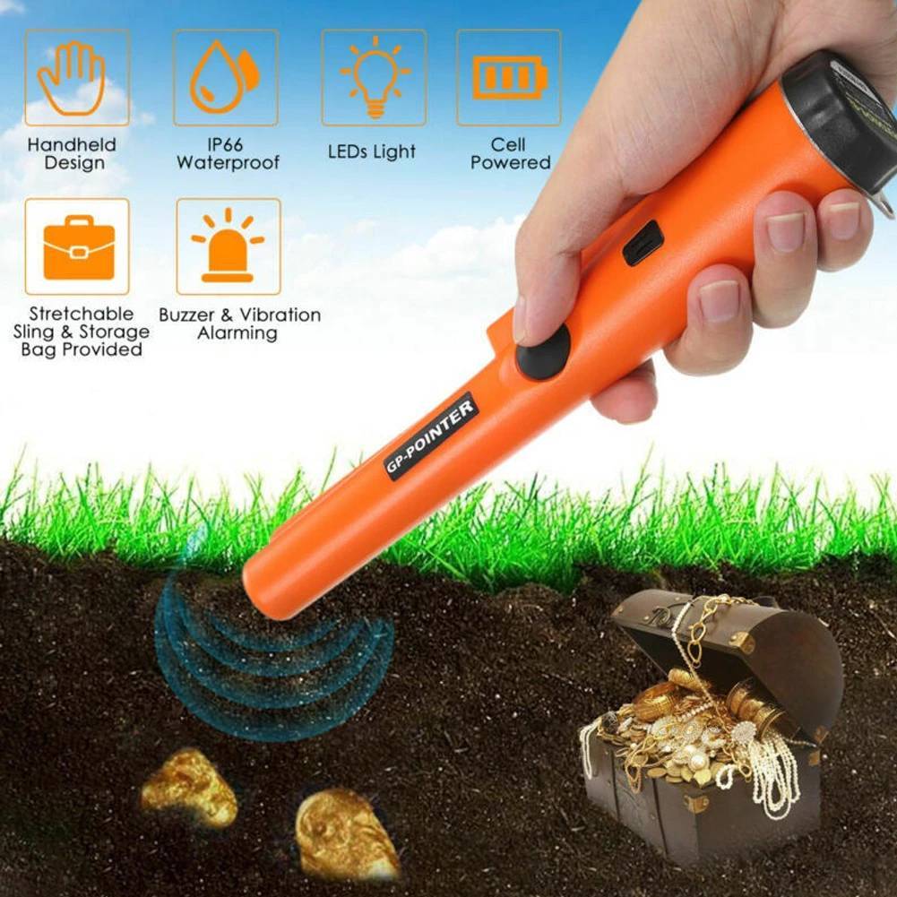 Portable Metal Detector Waterproof Handheld Detector Gold Silver ...