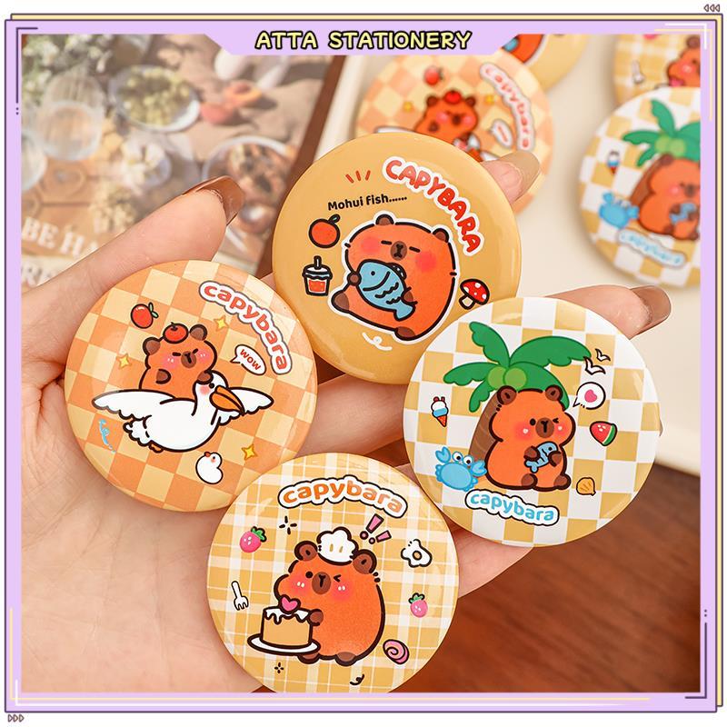 1PCS Cute Capybara Brooch Pins Breastpin Badge Handbag Schoolbag ...
