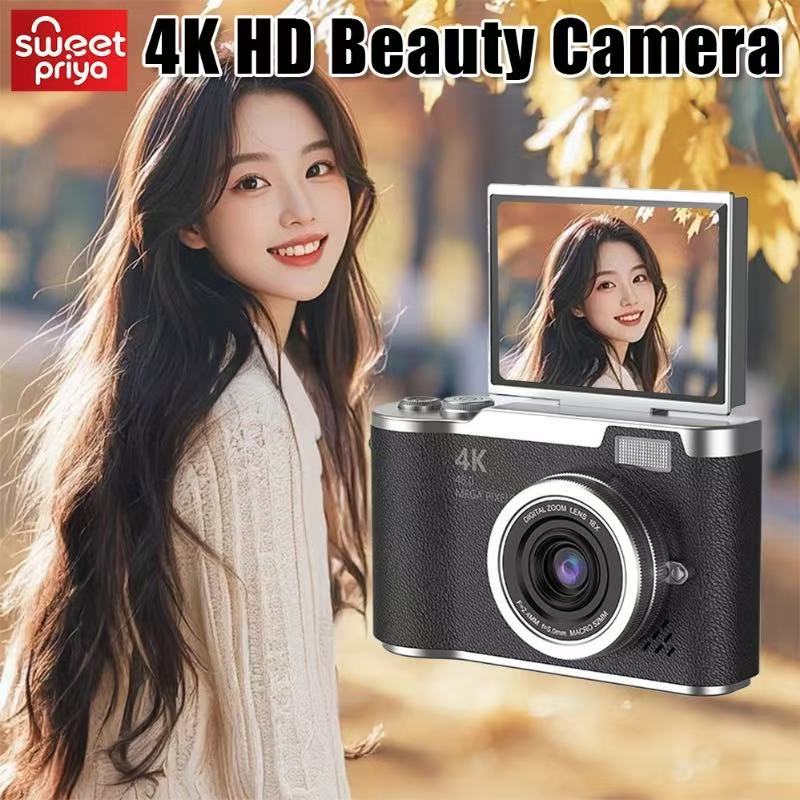Mini Kids Digital Camera 180° Flip Screen Video Camera With TF Card 8X ...