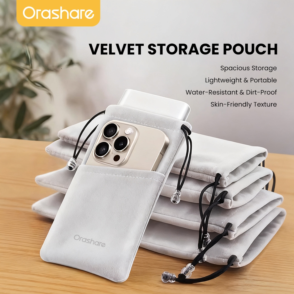 Orashare OB07 Dual Pocket Waterproof Power Bank & Mobile Accessory Storage Bag | Shopee Philippines