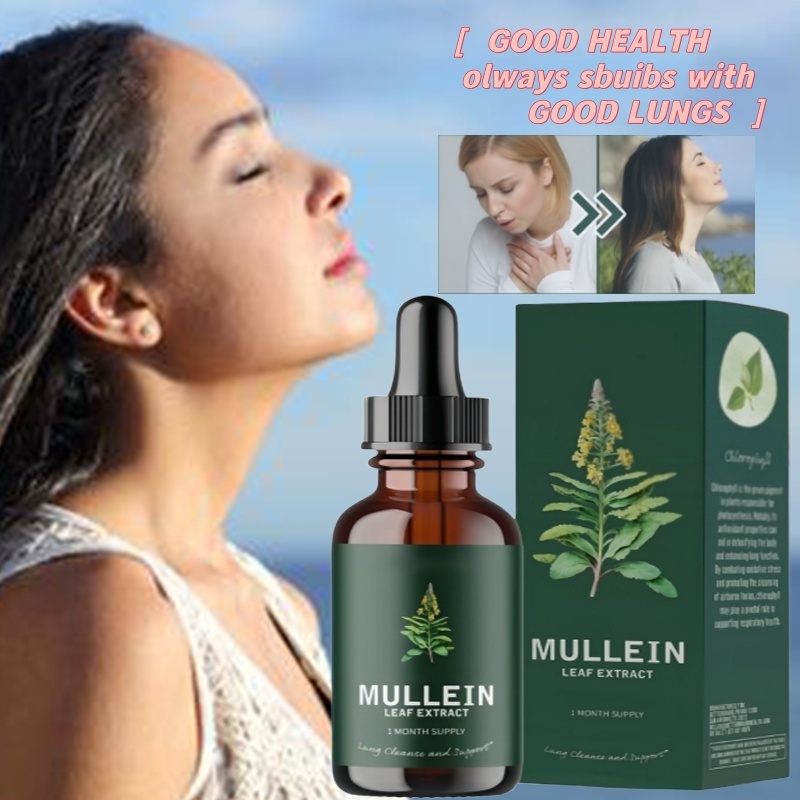 Mullein Leaf Extract Original Green Liquid with Chlorophyll Healthy ...