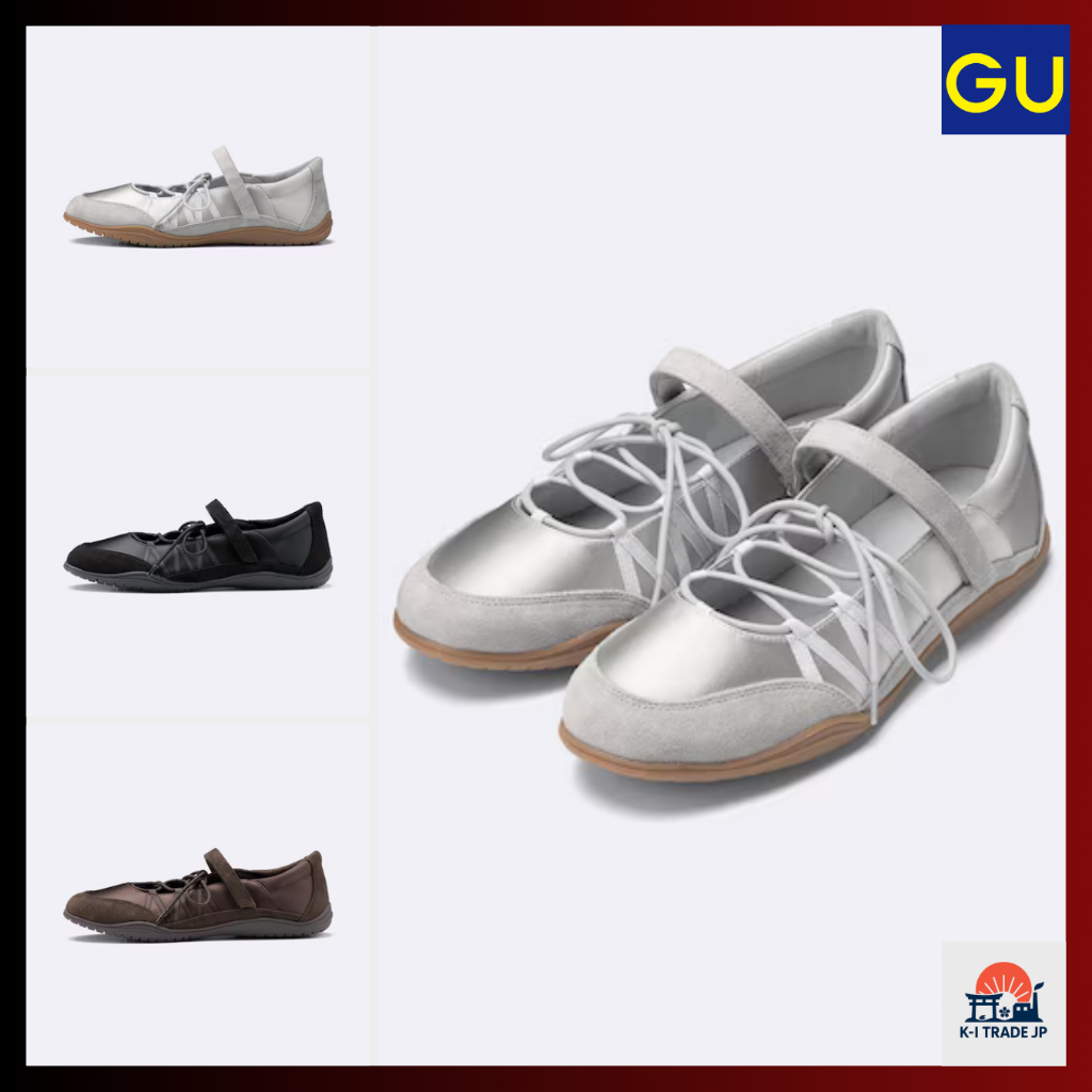 GU Lace-Up Ballet Sneakers, Women's, XS-2XL, Direct from Japan | Shopee ...