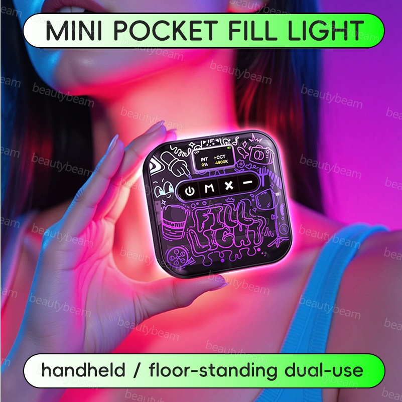 RGB Selfie Fill Light Photography Light LED Mini Pocket Fill Light For ...