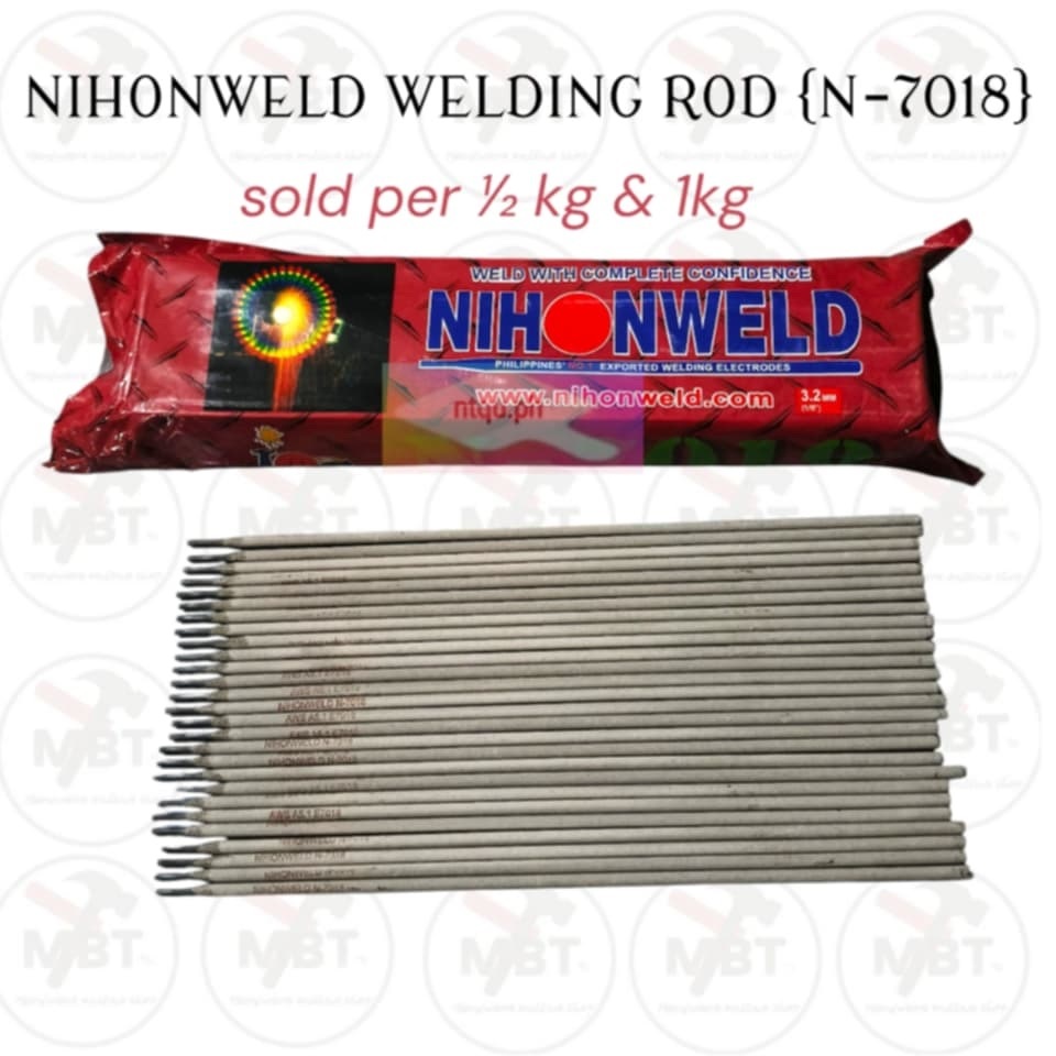 NIHONWELD WELDING ROD N-7018 × 2.5mm & 3.2mm, 1/2KG & 1KG {TINGI ...