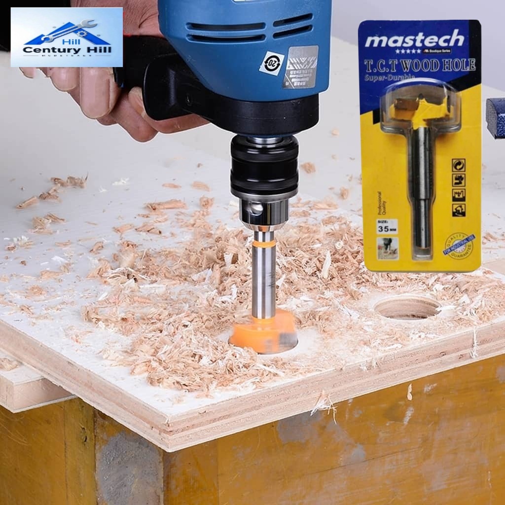 Mastech T.C.T Wood Hole Router Bit Woodworking Tools 35mm | Shopee ...