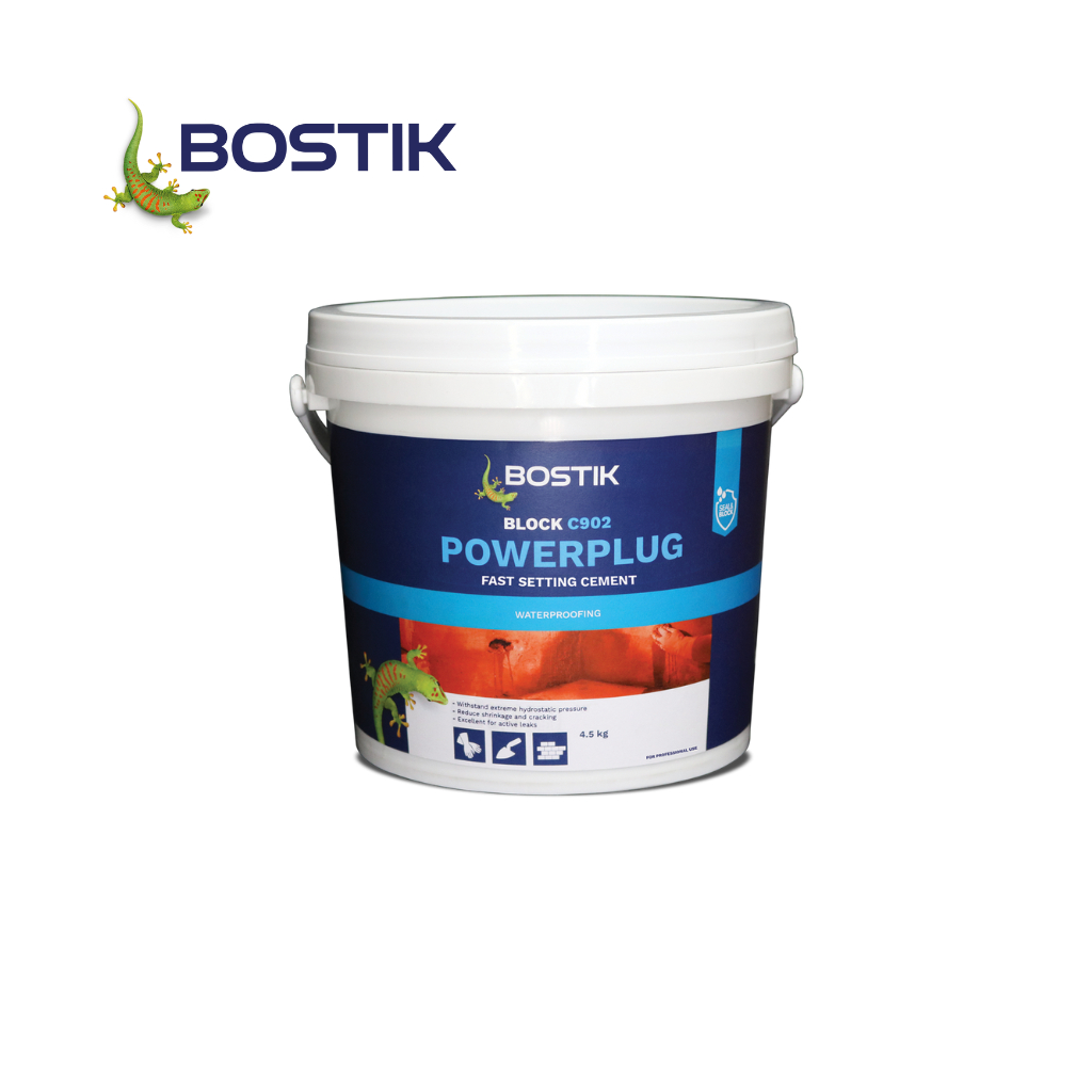 Bostik Powerplug Fast Setting Cement Waterproofing Block C902 | Shopee ...