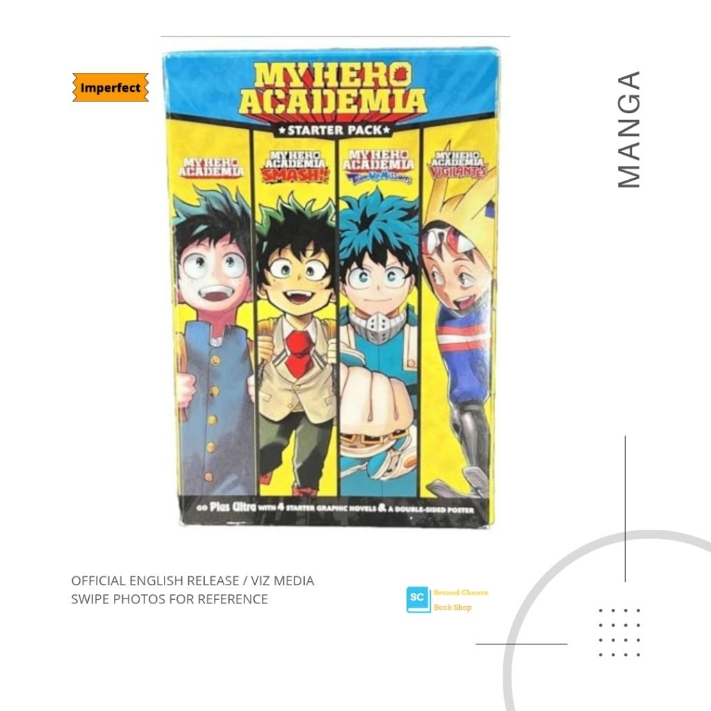 [OFFICIAL ENG MANGA SET] My Hero Academia Starter Pack - Hideyuki ...