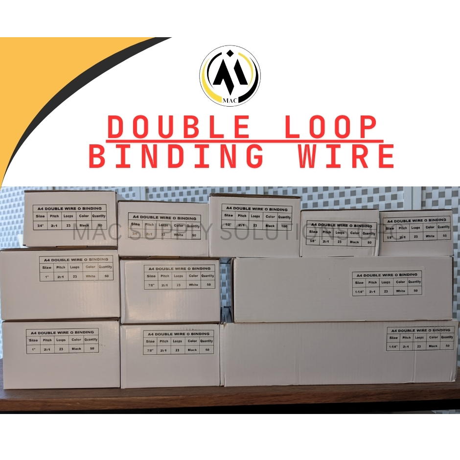 50pcs 2:1 Double Loop Binding Wire for Book/Calendar Binding ...