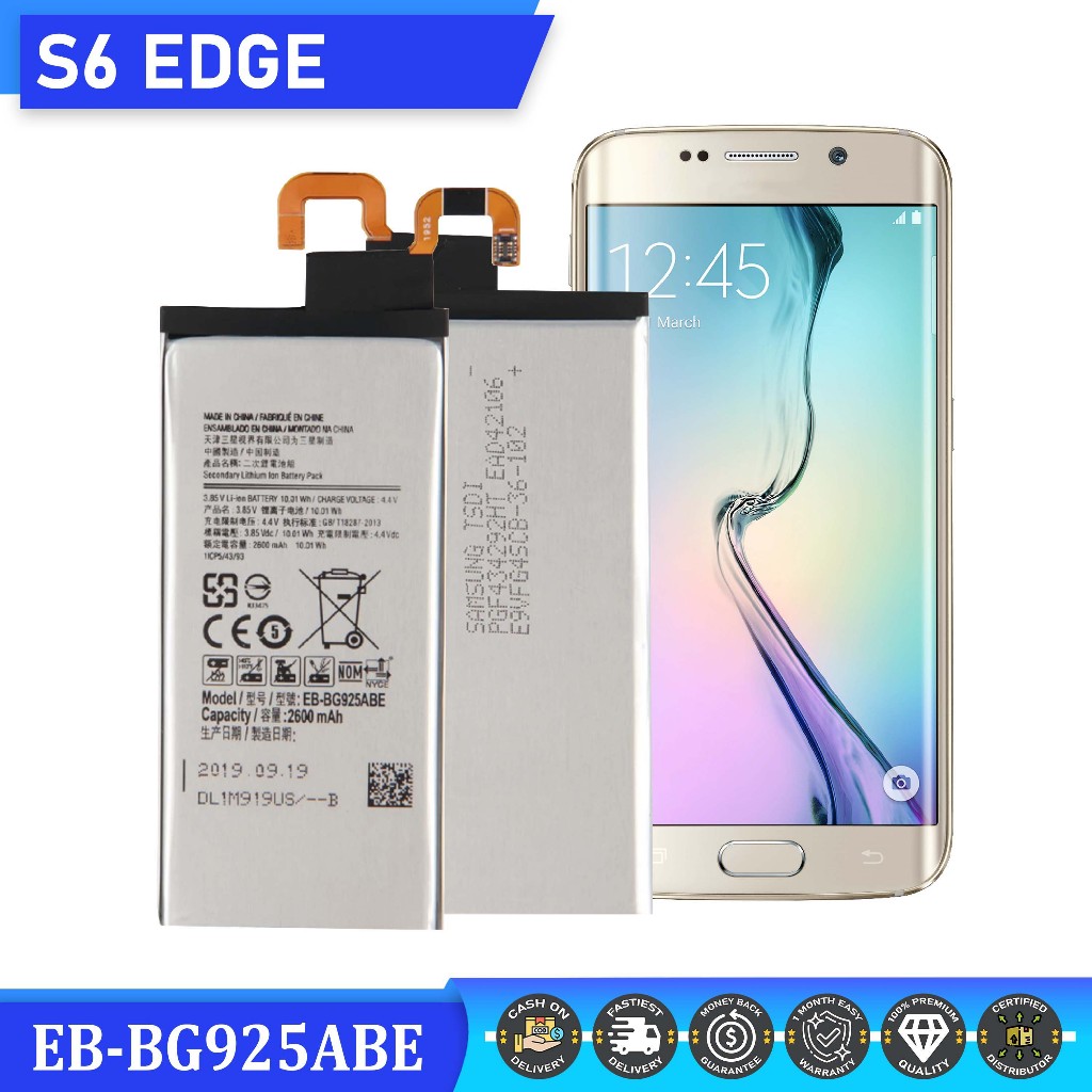 Galaxy S6 Edge Battery Original, Fit G925, G925F, G925I, G925A, G925T ...