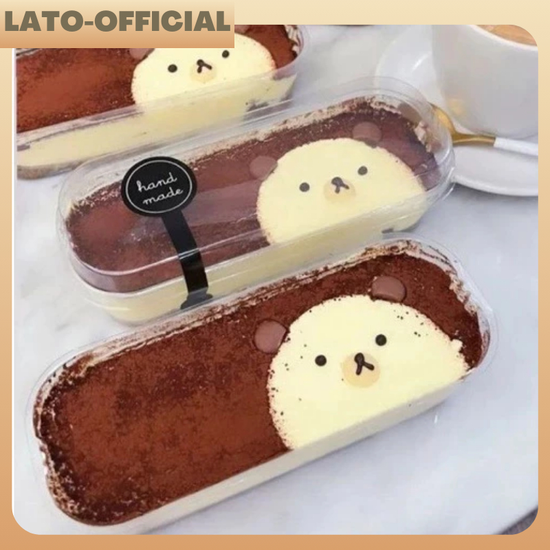 100Pcs Dessert Container Graham Cake With Lid Freezeable Cup Mango ...