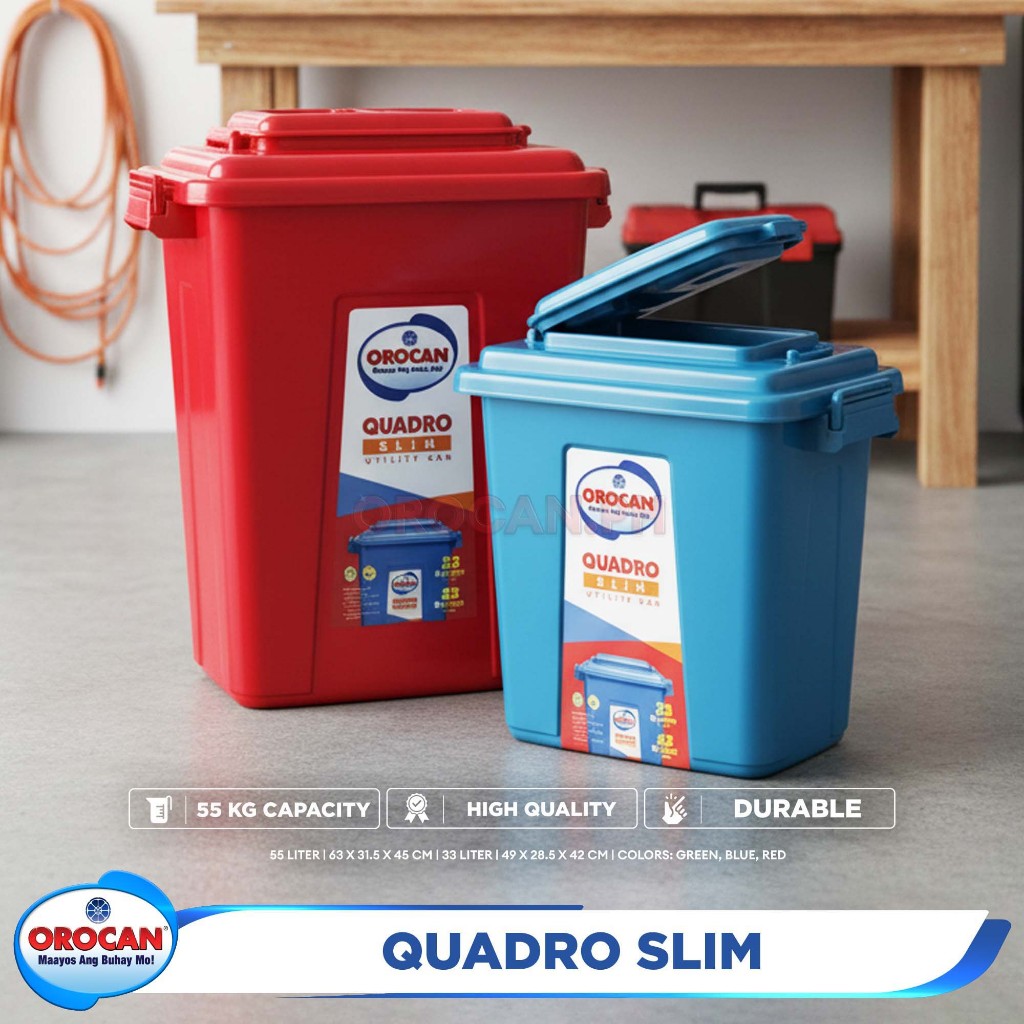 Orocan Quadro Slim Water Drum / Utility Pail / Water Container/ Utility ...