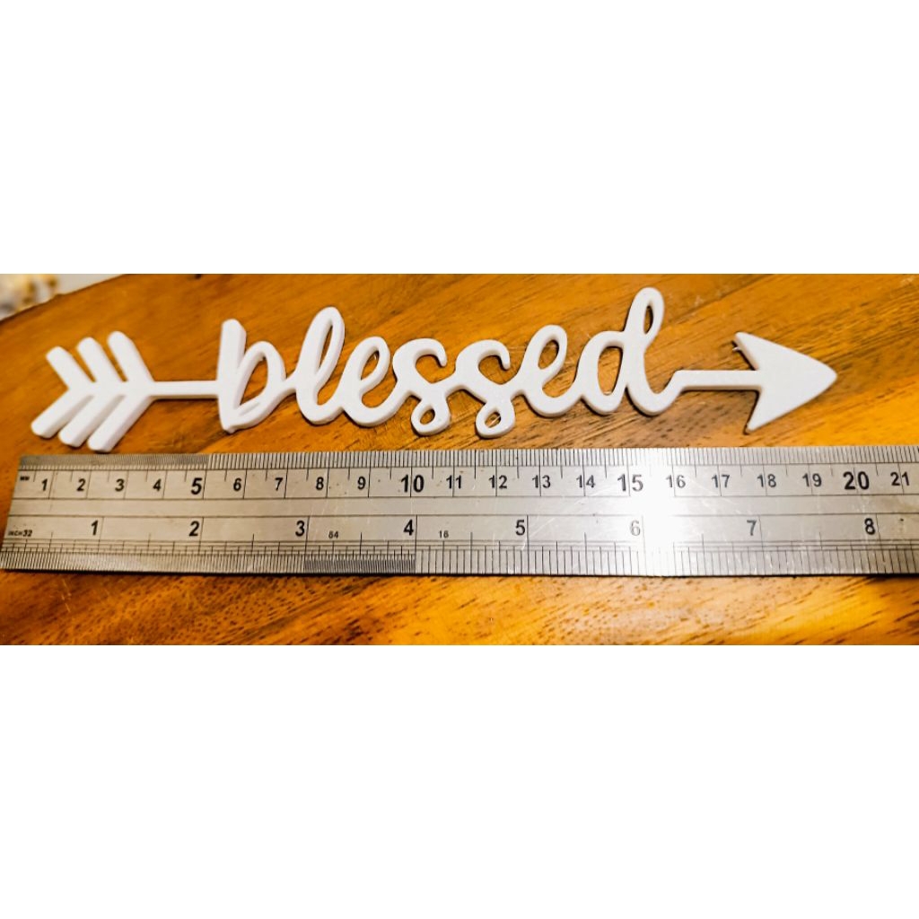 Arrow Sign Wood MDF (Family, Love, Blessed, Home), Gifts, Home Decor ...