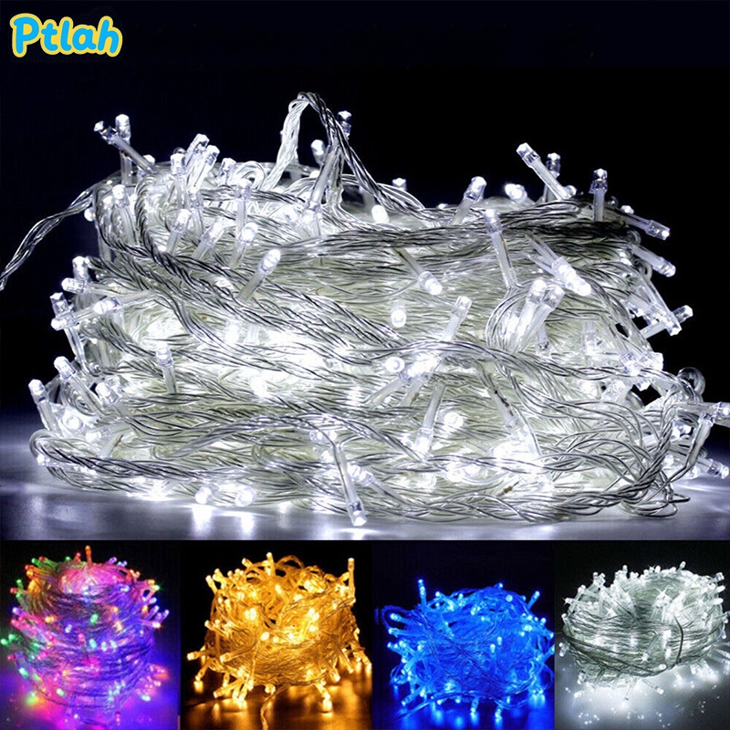 100 LED Christmas String Lights 8 Lighting Modes Waterproof for Indoor ...