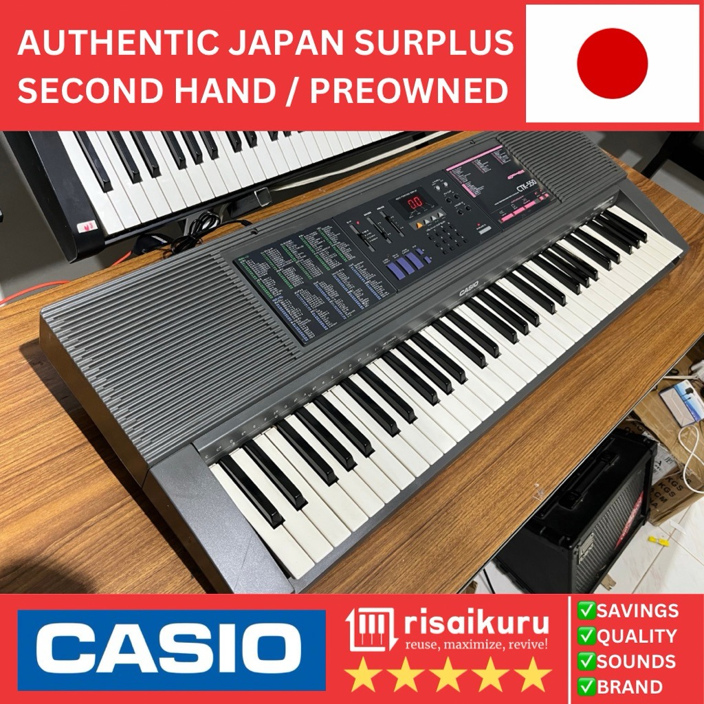 CASI0 CTK-550 Piano Keyboard Organ 61 Touch Response Keys – With ...