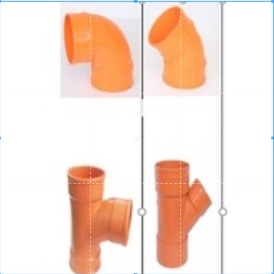 PVC orange fittings Sanitary elbow elbow 45deg coupling tee wye clean ...