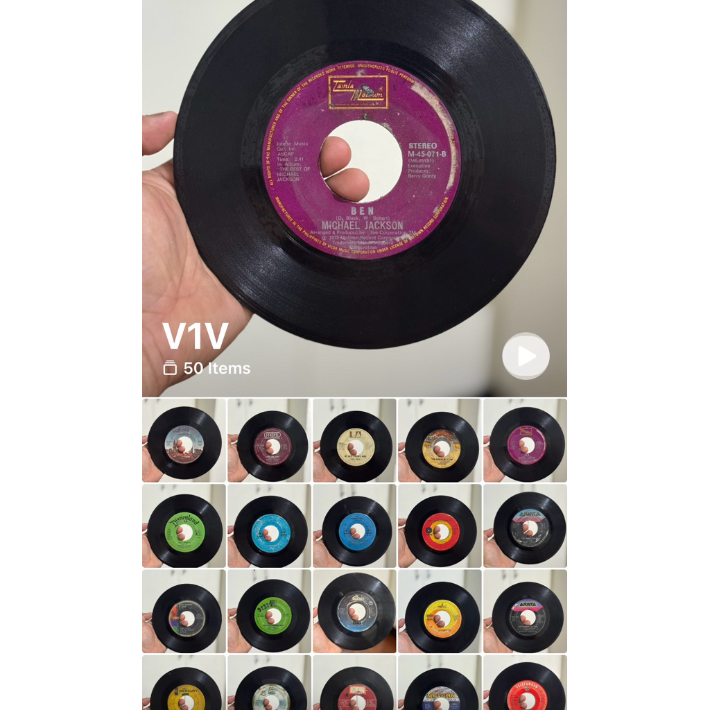 45rpm Vinyl Records Box V1V Various Artists | Shopee Philippines