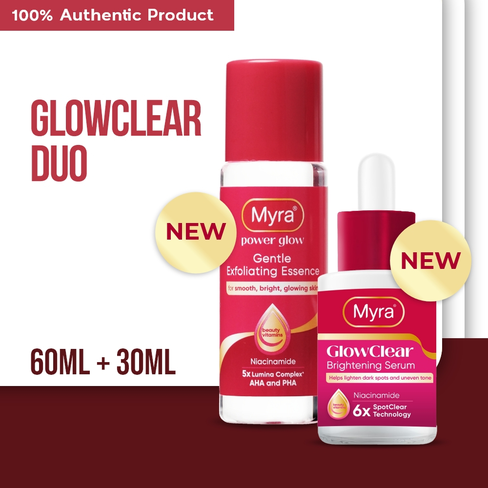 New Myra GlowClear Duo (Myra GlowClear Brightening Serum 30ml + Myra ...
