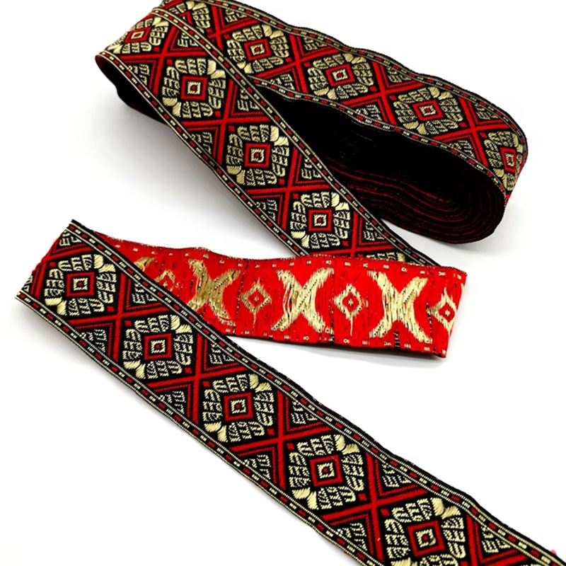 COD Lace Ethnic trimmings / lei ribbon 7meters/ 2inches width Woven ...