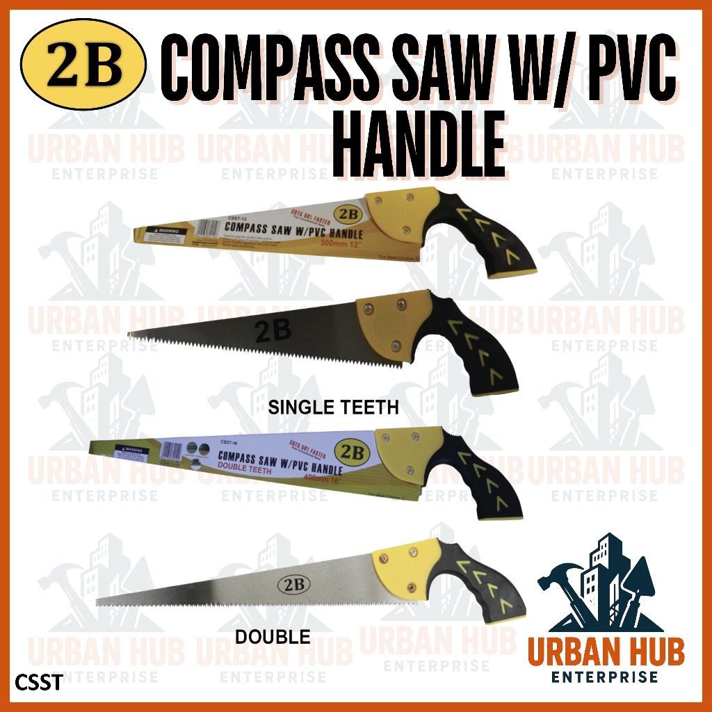 2B Compass Saw with PVC Handle Lagari Single Double Teeth Urban Hub ...