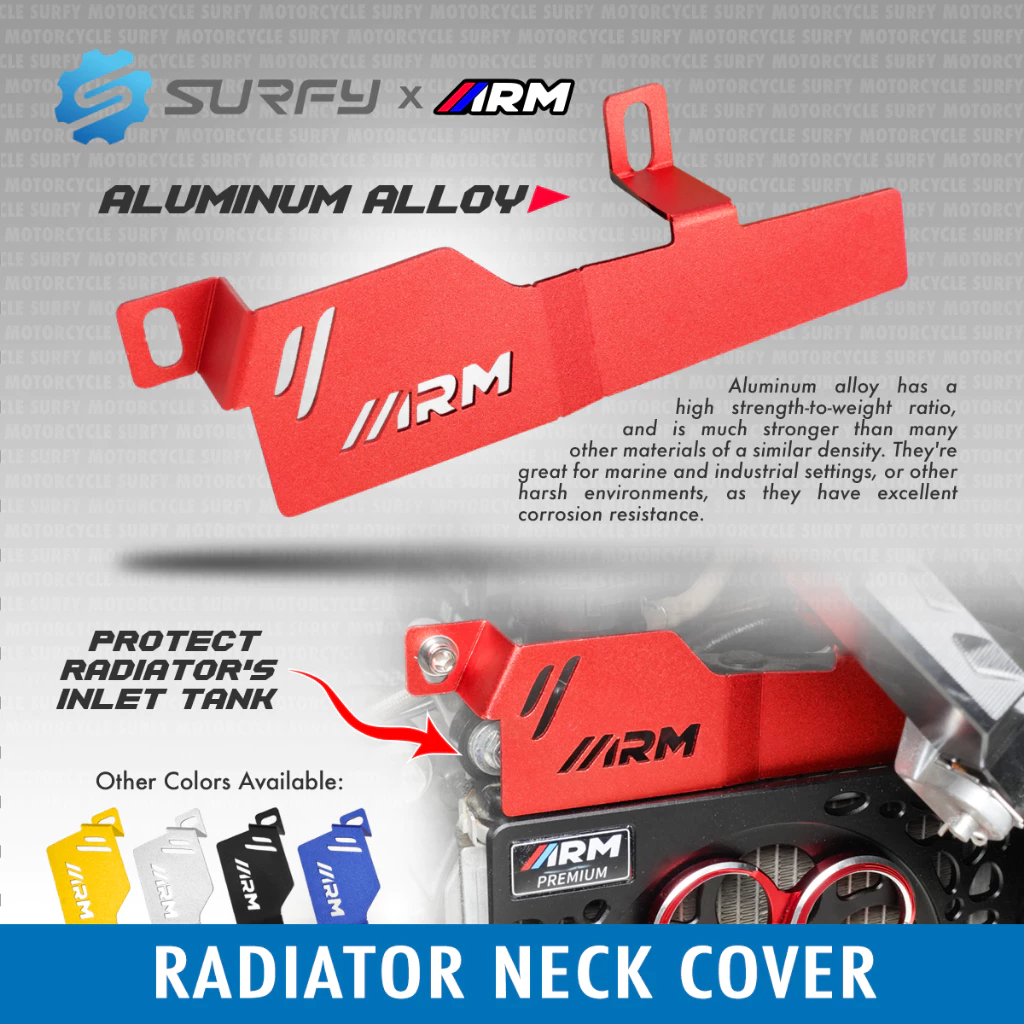 Arm Radiator Neck Cover Full CNC For Nmax Aerox v1&v2 Made In Indonesia ...