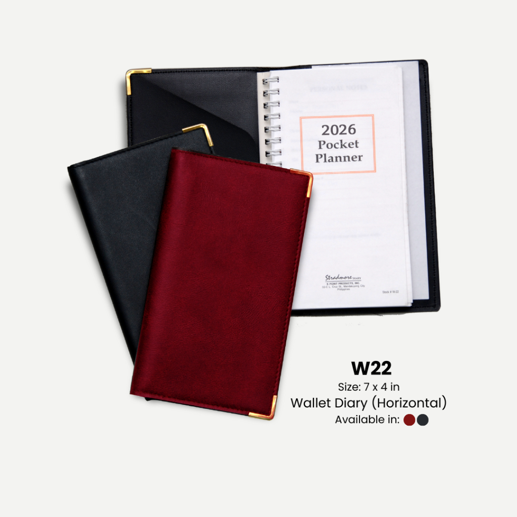Stradmore 2026 Wallet Diary Horizontal Format Planner | Shopee Philippines