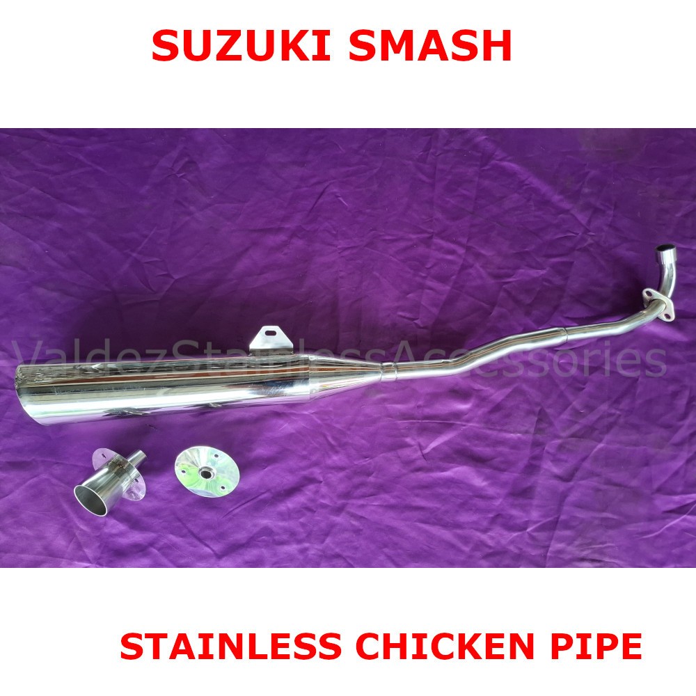 Suzuki SMASH 115, 3in1 Stainless Chicken Pipe 1,700 , Stainless Muffler ...