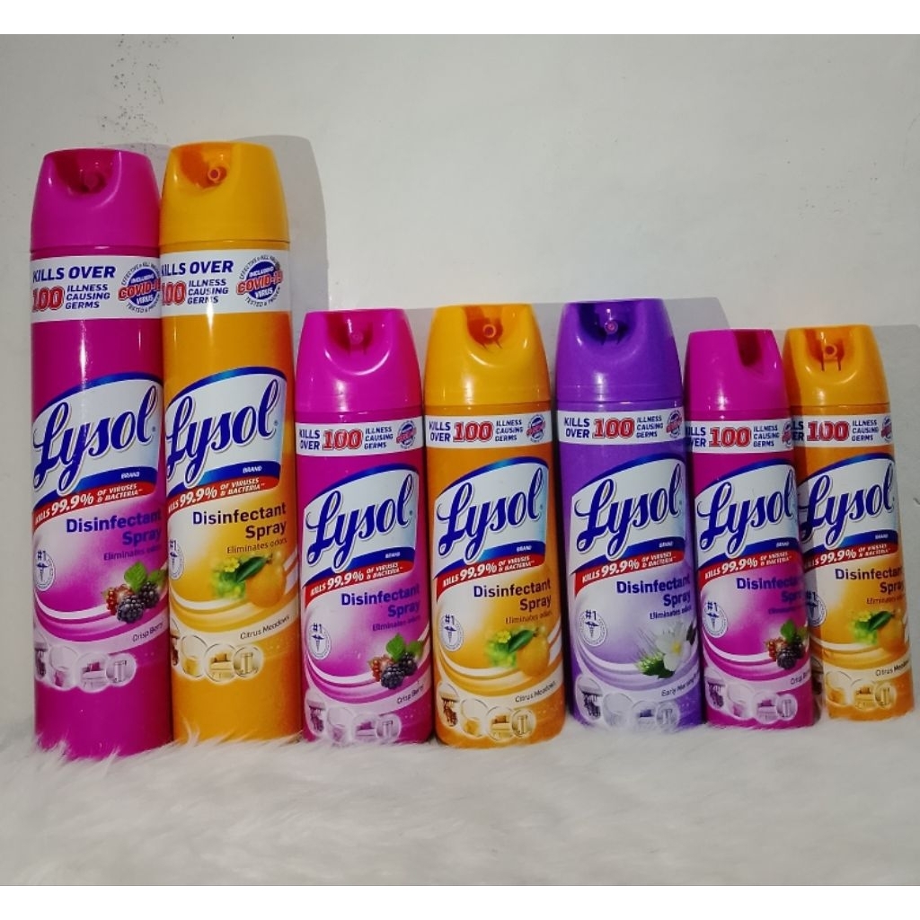 Lysol Disinfectant Spray Crisp Berry/ Citrus Meadows/ Early Morning ...