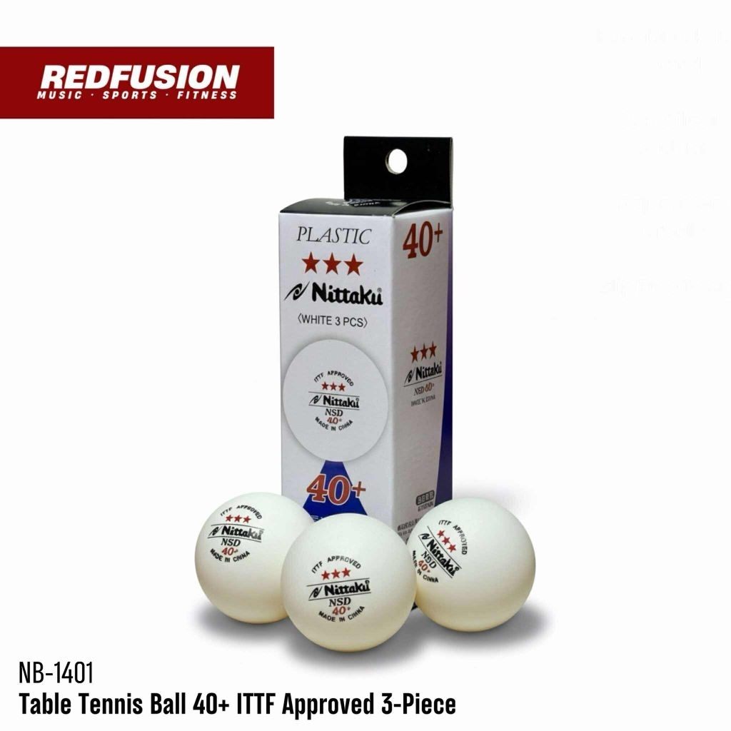 Nittaku White 3-Star Table Tennis Ball 3’s 100% Authentic | Shopee ...