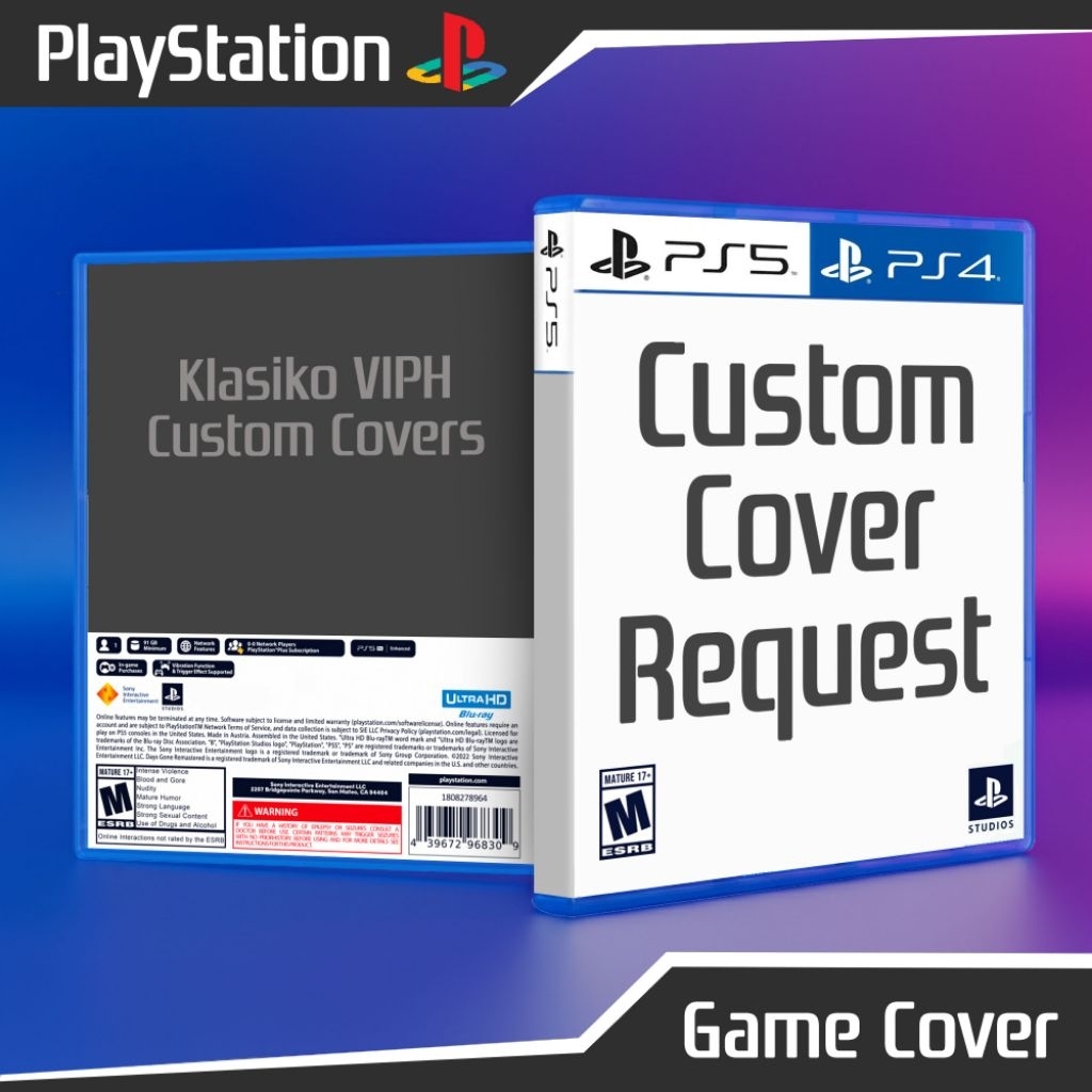 PlayStation PS5 PS4 Customized Cover | Shopee Philippines