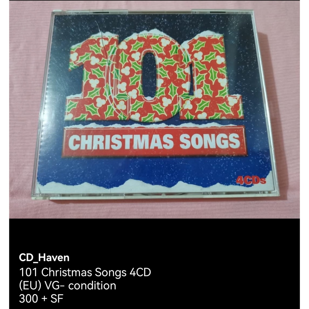 101 Christmas Songs 4CD (unsealed) | Shopee Philippines