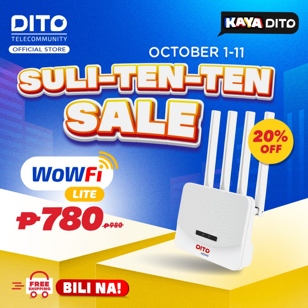 DITO Home WiFi Lite w/ 70GB Data | Shopee Philippines