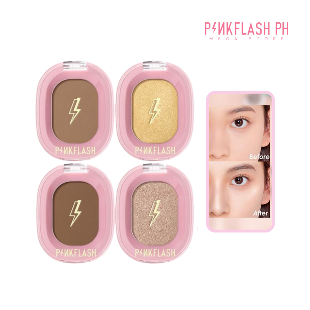 PINKFLASH Shimmer Bronzer Long-lasting Waterproof Highlighter Contour ...