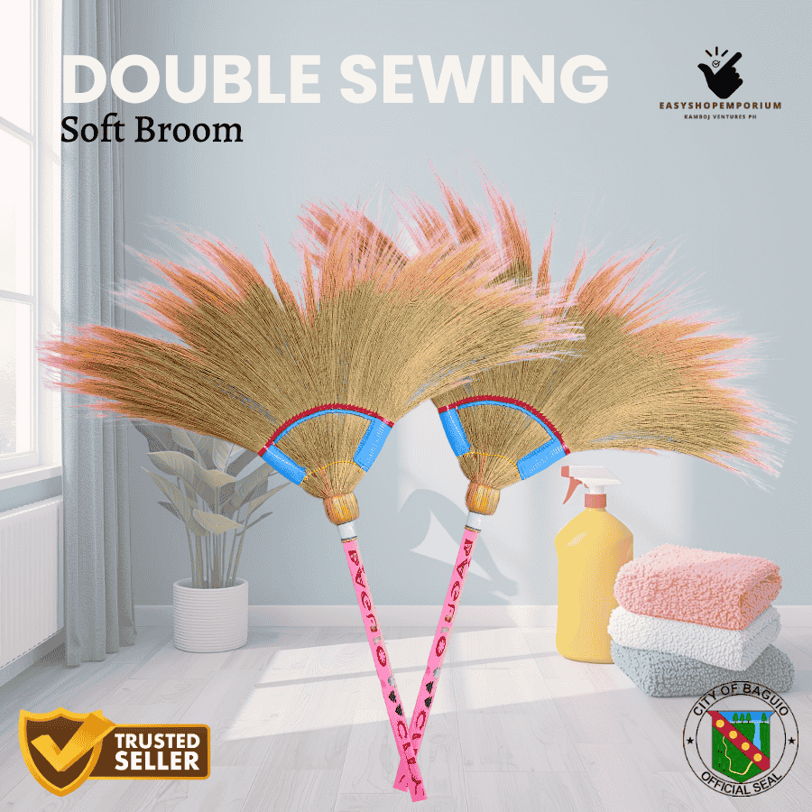 Large Double Sewing Soft Broom Walis Tambo Makapal & MatibaybFloor ...