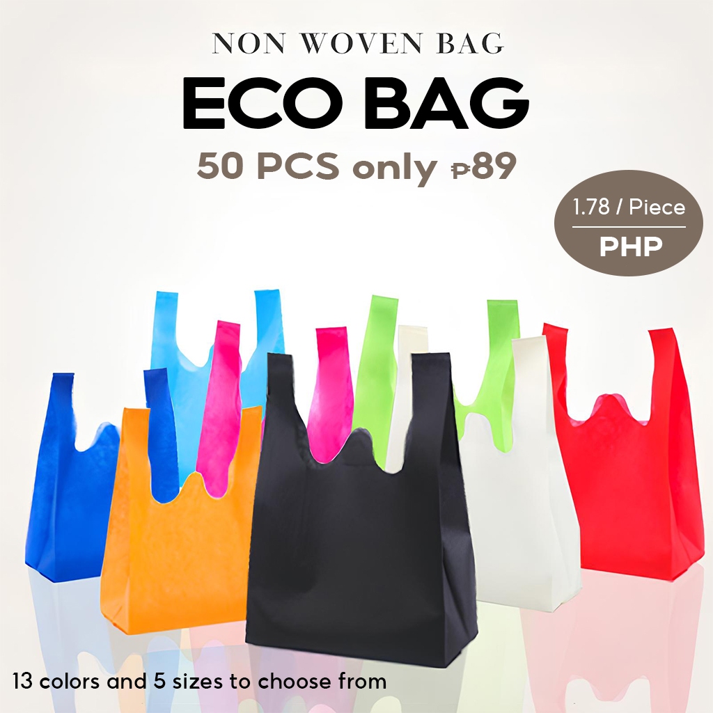 Durable Canvas Eco Sando Bag 50pcs/Pack - 13 Colors & 5 Sizes for ...
