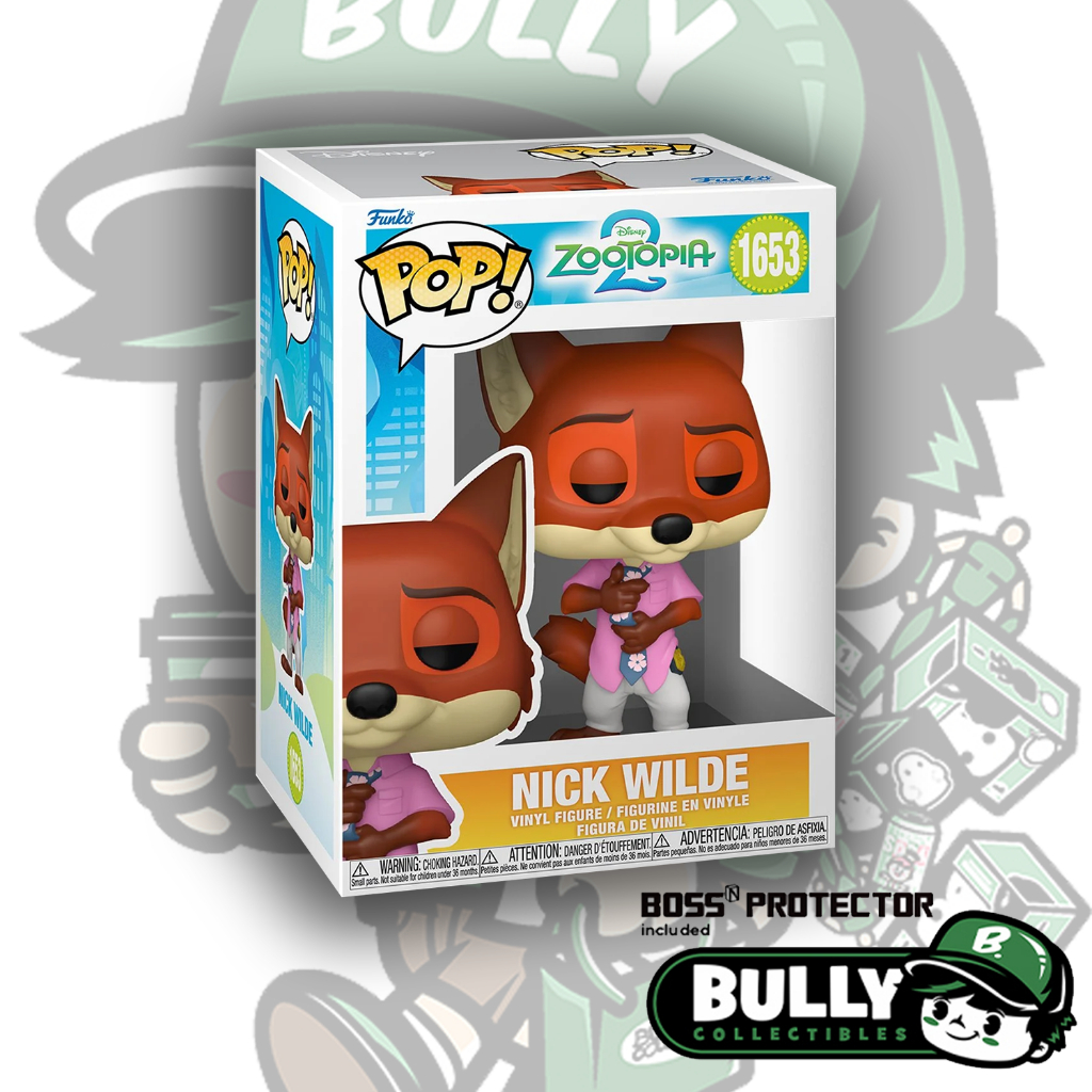 Funko POP! Disney: Zootopia 2 - Nick Wilde 1653 With Boss Protector ...
