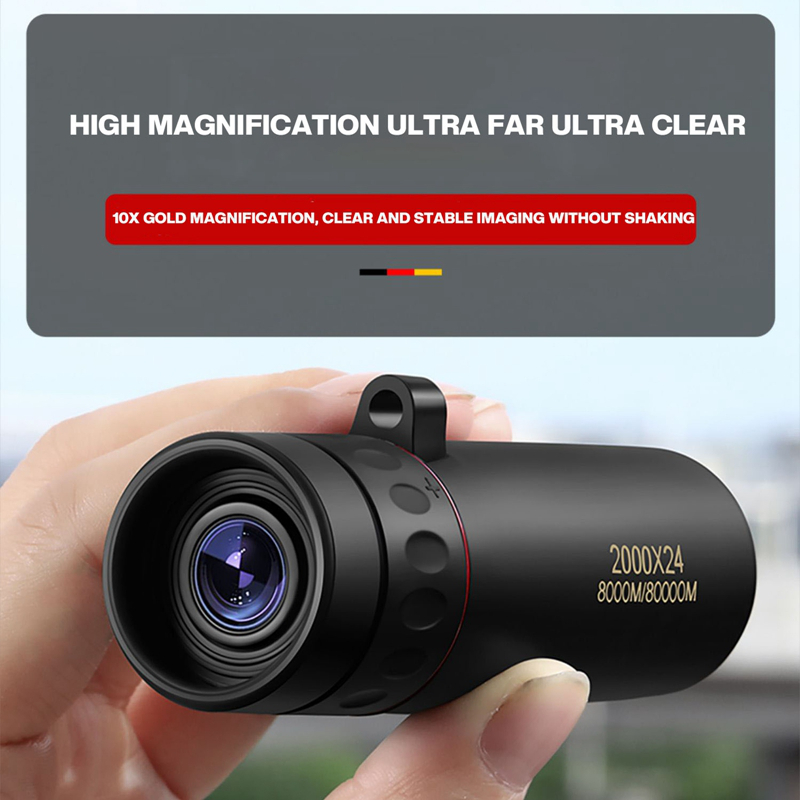 High-Power Monocular Telescope for Adults – HD 10km Long-Range, Low ...