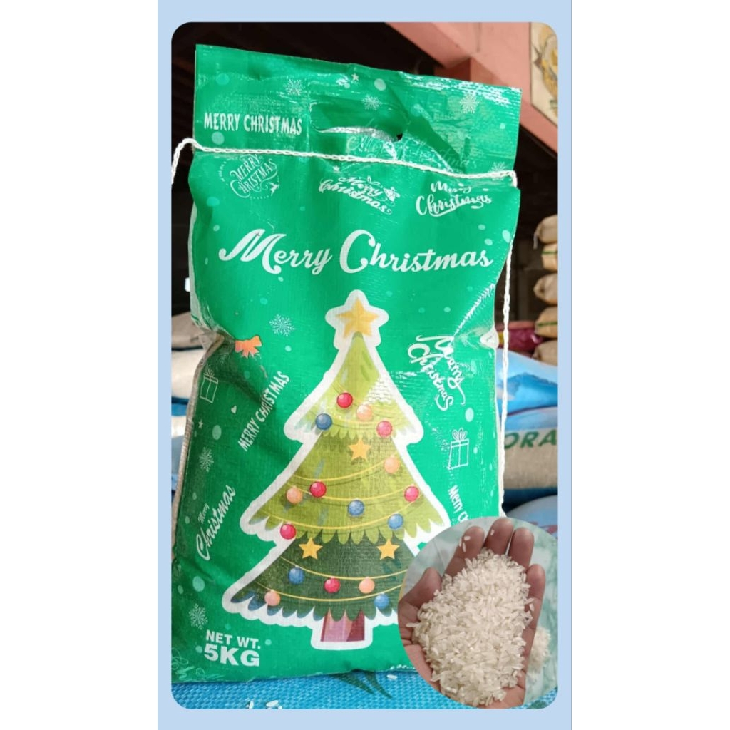 Premium Quality Rice 5kg Christmas Packaging Bigas na may Alsa | Shopee ...