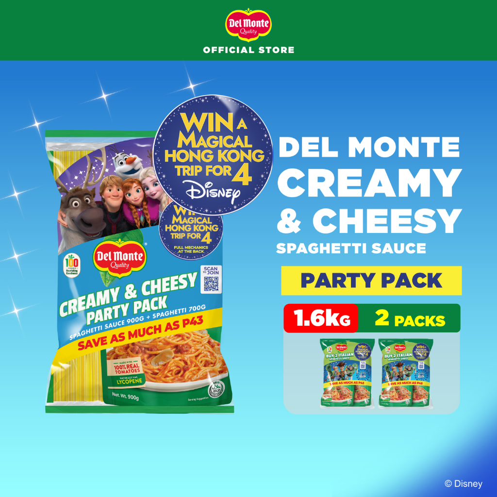 Del Monte Creamy & Cheesy Spaghetti Sauce Party Pack Chance to Win ...