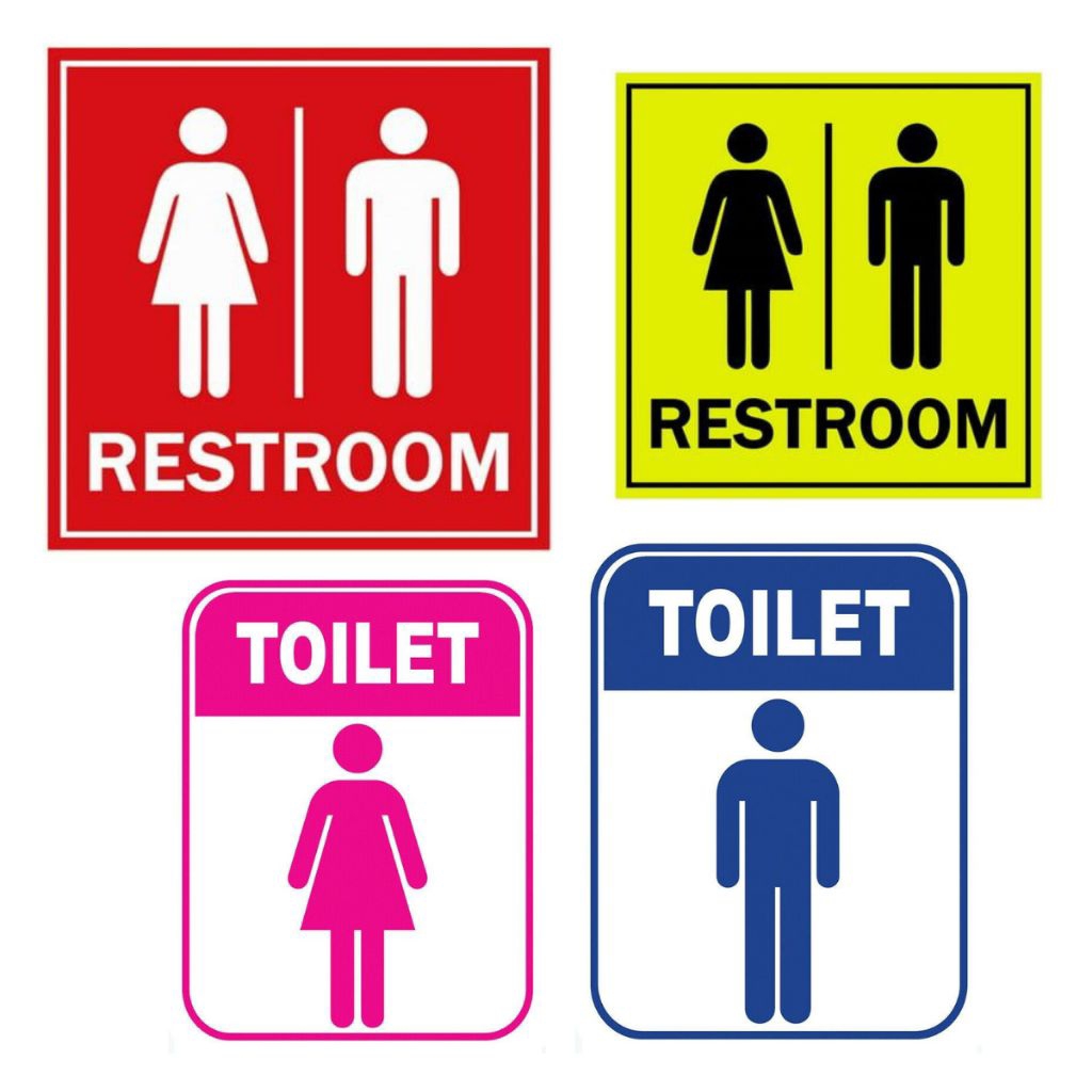 RestRoom Toilet Room Signage Laminated Signages A4 A5 sizes | Shopee ...
