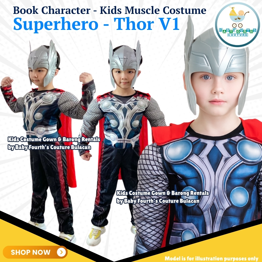 Book Character Movie Anime Superhero Thor Collection Muscle Costume for ...