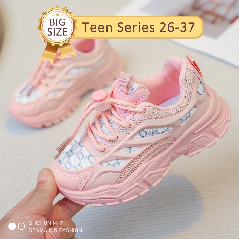 SENMA Rubber Shoes For Kids Girls Korean Shoes Fashion Sneakers Chunky ...