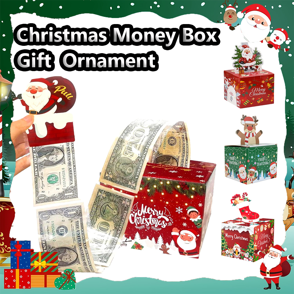 Christmas Cash Pull Out Box Surprise Money Gift Box DIY Idea for Kids ...