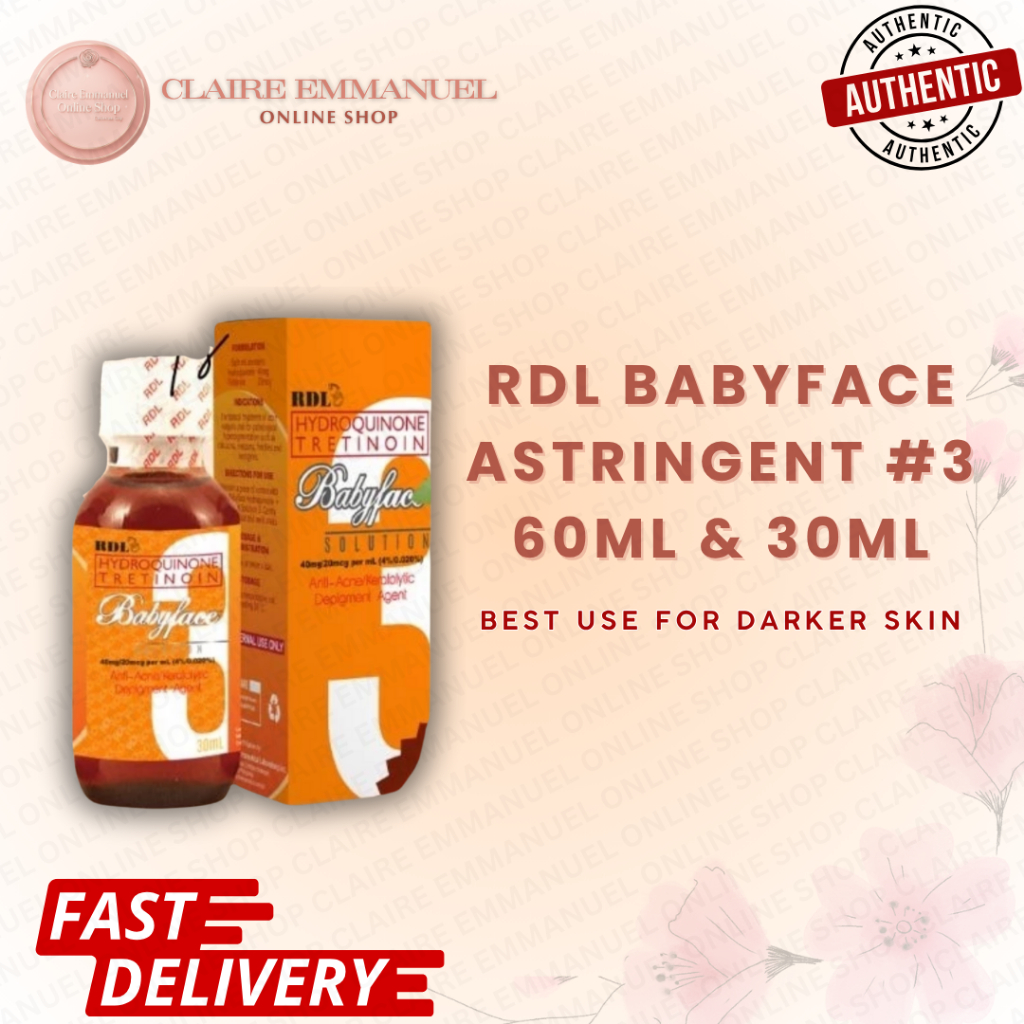 RDL Babyface Solution #3 60ml & #3 30ml - external use only | Shopee ...