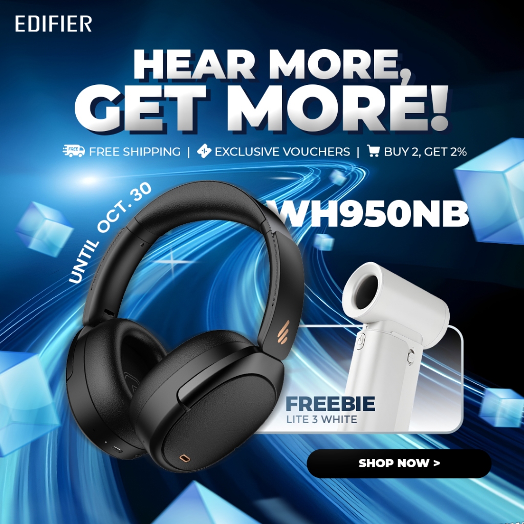 Edifier Wh950nb New Version Anc Hi-Res Wireless Bluetooth Headphones ...