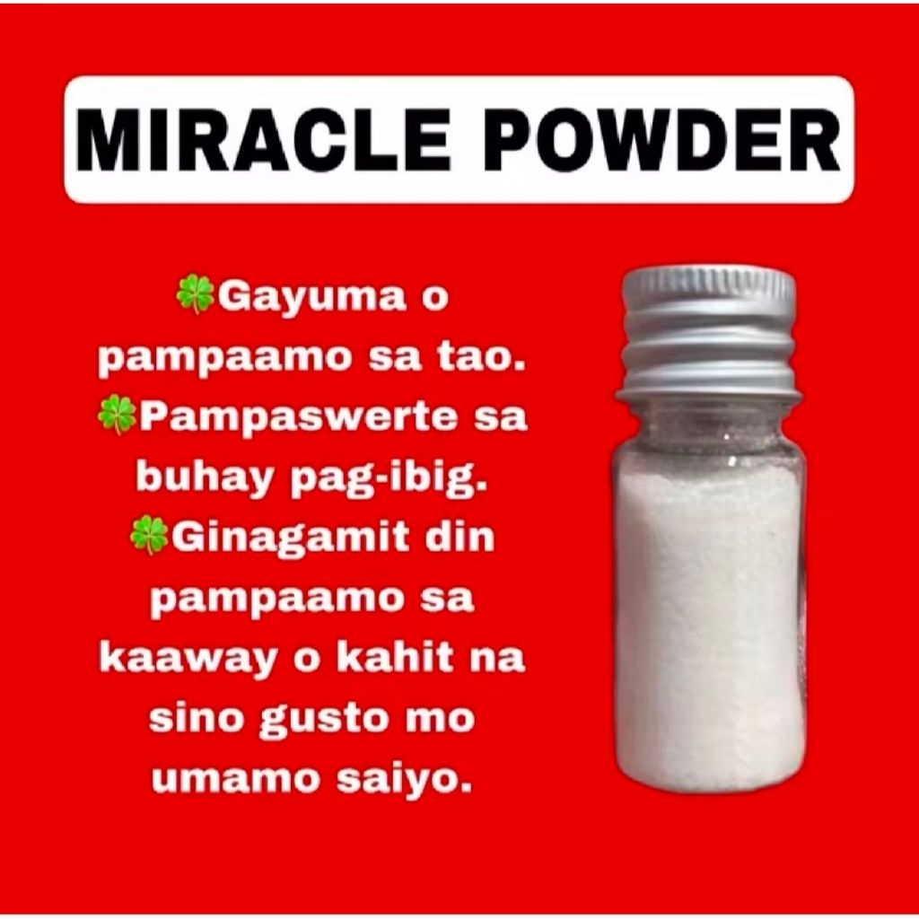 Miracle Powder Gayuma Charm with Oracion | Shopee Philippines
