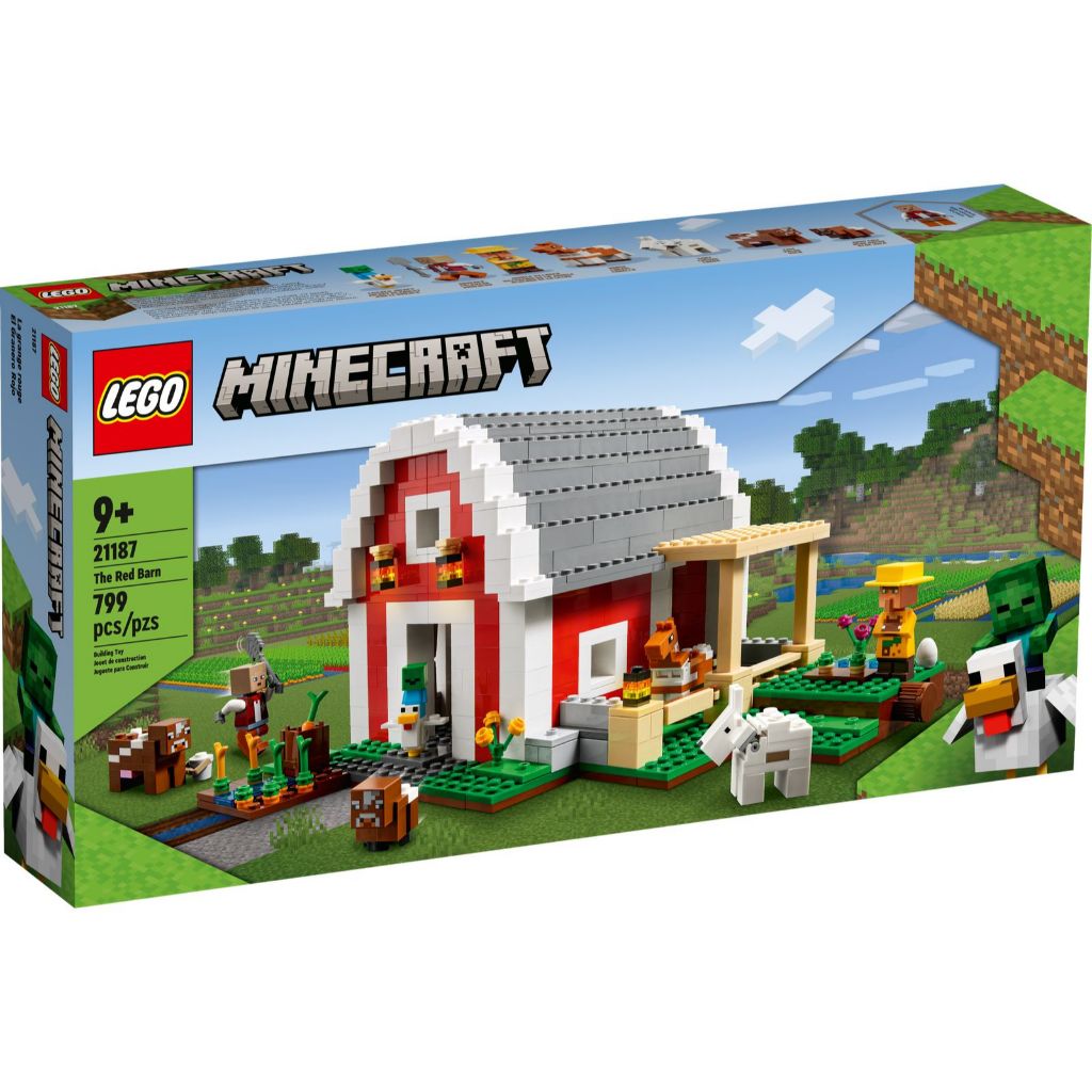 LEGO Minecraft 21187 The Red Barn | Shopee Philippines