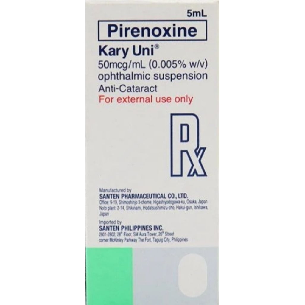 Pirenoxine Kary Uni Anti Cataract Eye Drops 5ml | Shopee Philippines