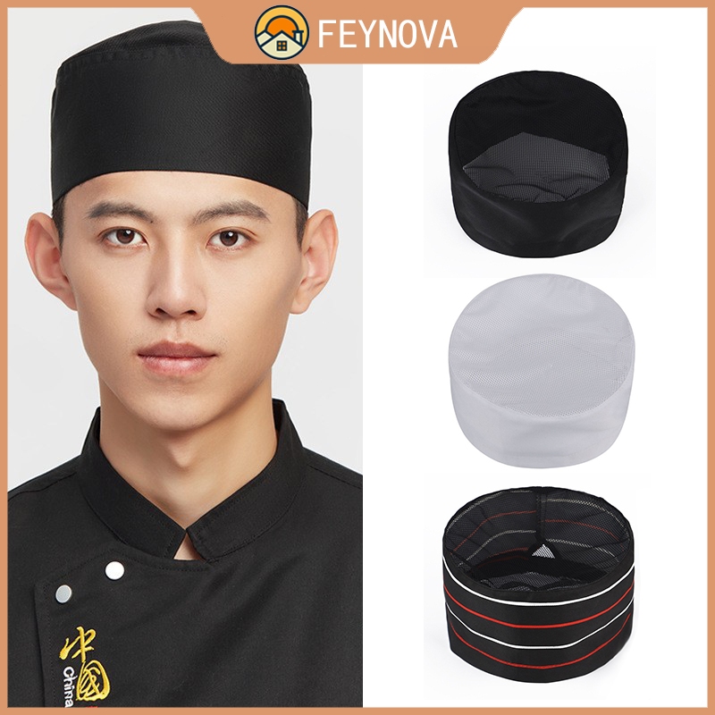Pastry Chef Cap Flat Top Cotton Hat for Bakeries Western Cuisine ...