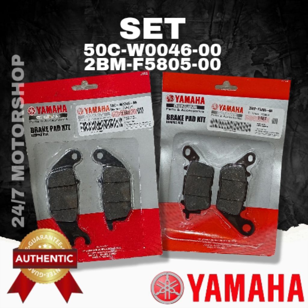 Sniper Brake Pad Set for YAMAHA Sniper King MXi 150/ Sniper 155 Genuine ...